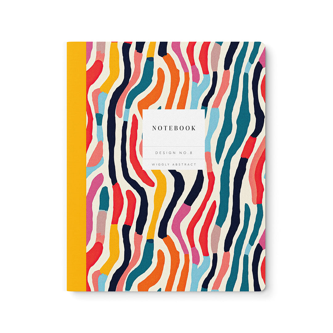 Design No.8 Wiggly Abstract Exercise Book – Ohh Deer