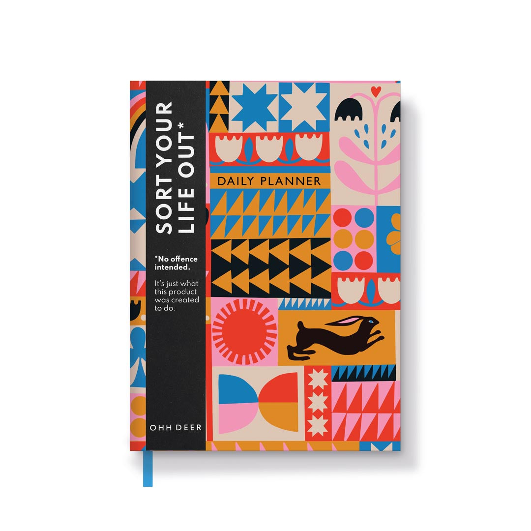 Abstract Patchwork Daily Planner | Journal | Ohh Deer
