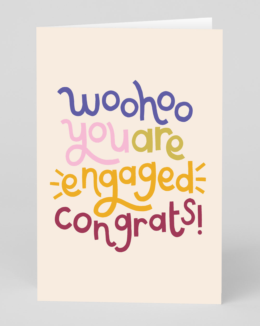 Personalised Woohoo Engagement Card | Ohh Deer