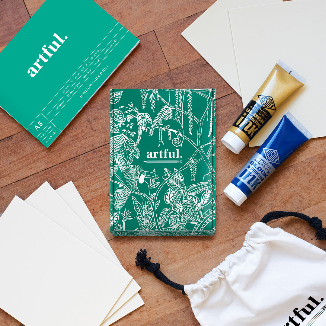 Artful Boxes | Gouache, Screen Printing, Watercolours | Ohh Deer
